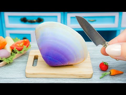 MINI CLAM MAGIC! The EASIEST ASMR Recipe Ever! - Dining and Cooking