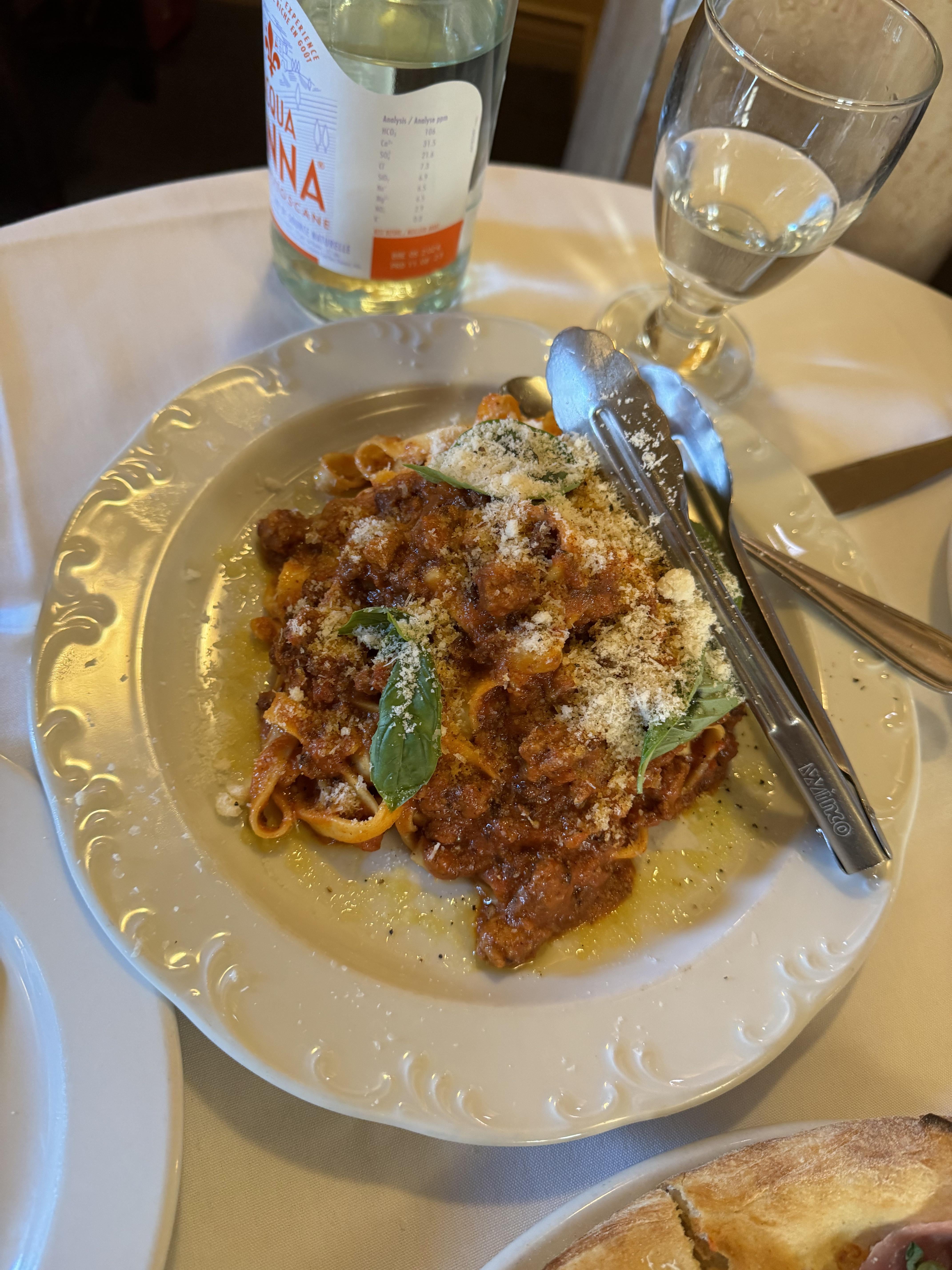 Tagliatelle wild boar ragu at Il Postino Restaurant in Toronto - Dining ...