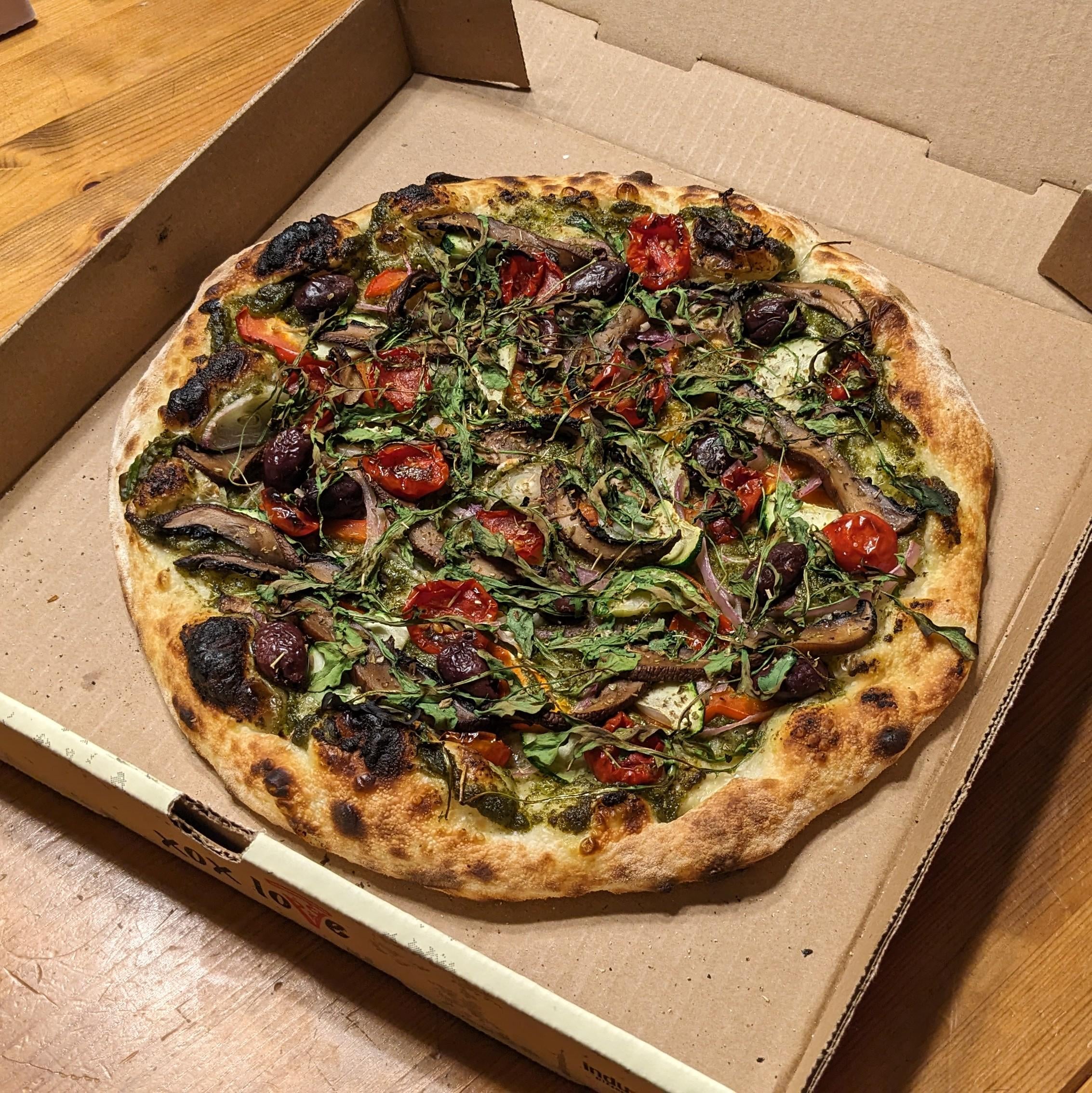 Pizza I made at work today! - Dining and Cooking