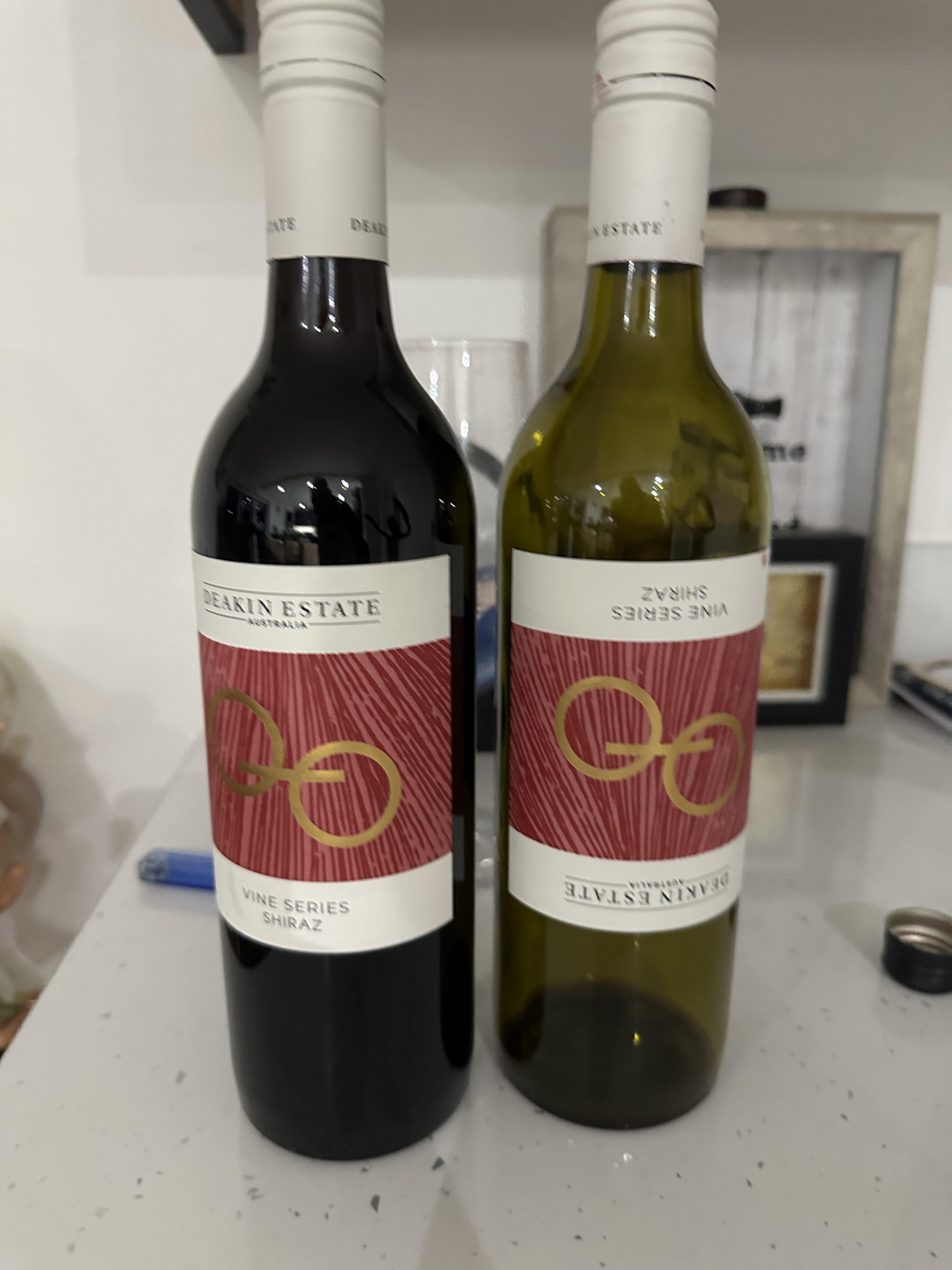 This is a first. An upside down label… - Dining and Cooking