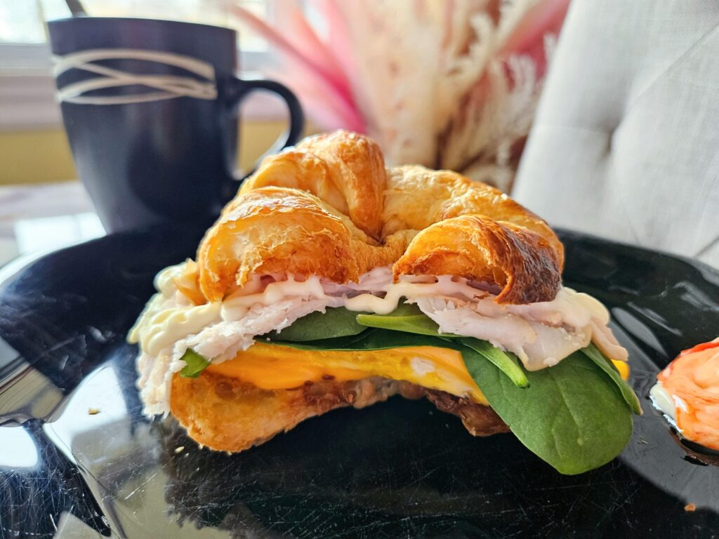 Croissant is the best for breakfast sandwich. - Dining and Cooking