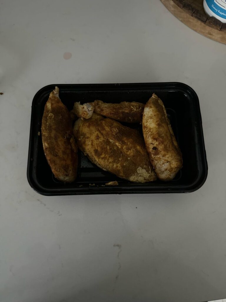 Chicken cutlet no skin used zero calorie spice - Dining and Cooking