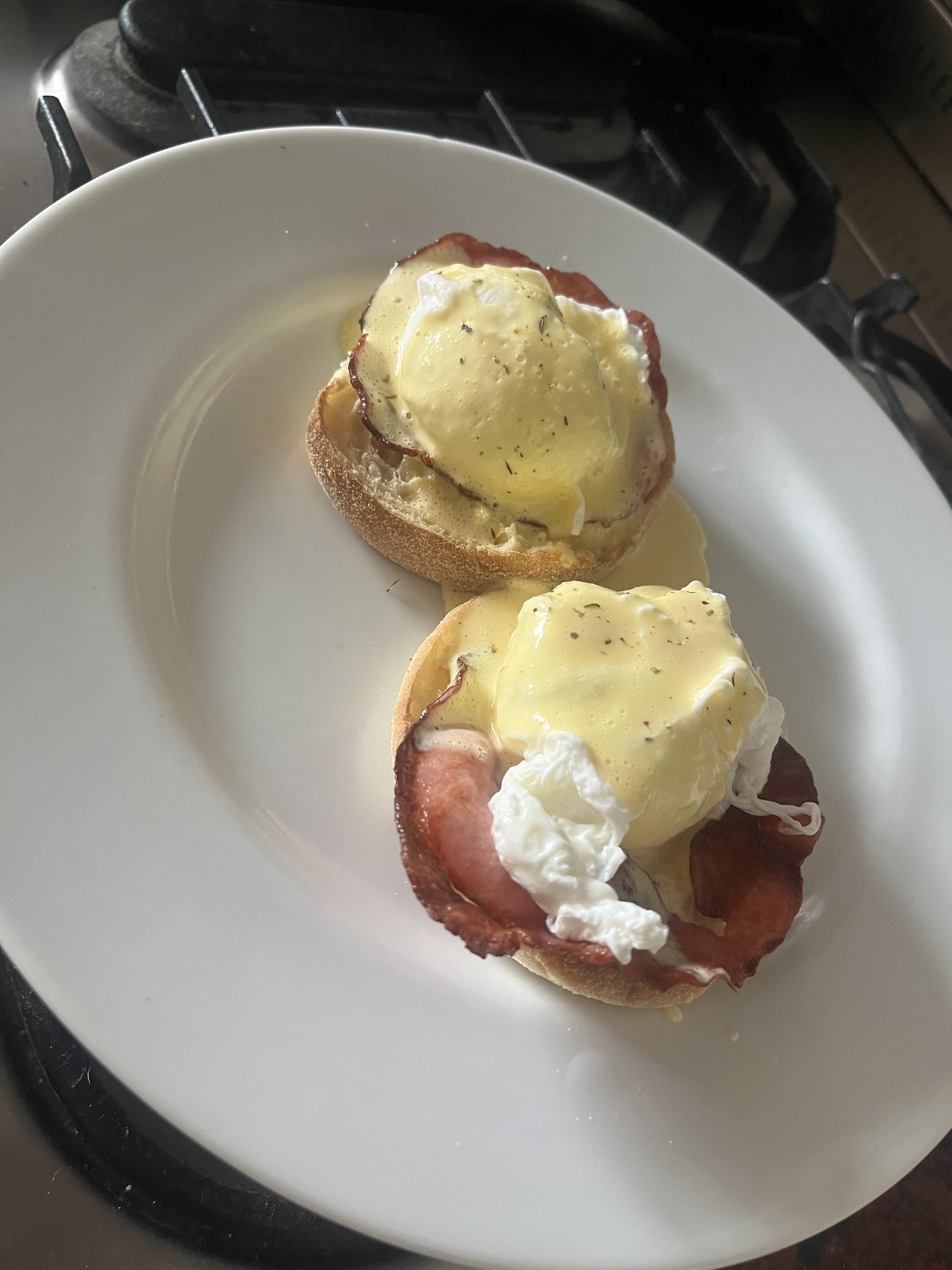 Eggs Benedict made from scratch - Dining and Cooking