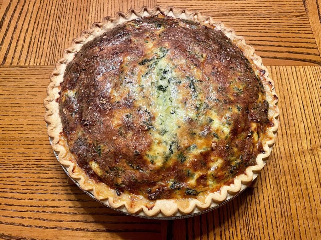 [Homemade] bacon and spinach keish - Dining and Cooking