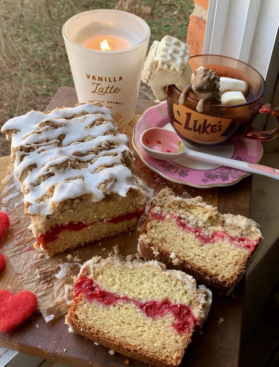 Had cherry pie filling to use up and I needed to stress bake so I made ...