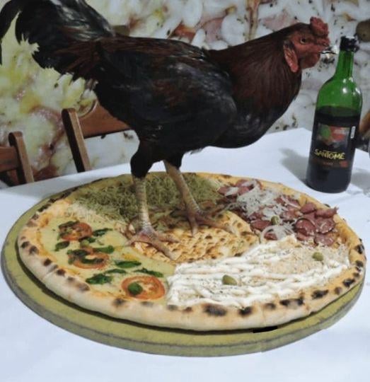 Differently-mistreated chicken pizza - Dining and Cooking