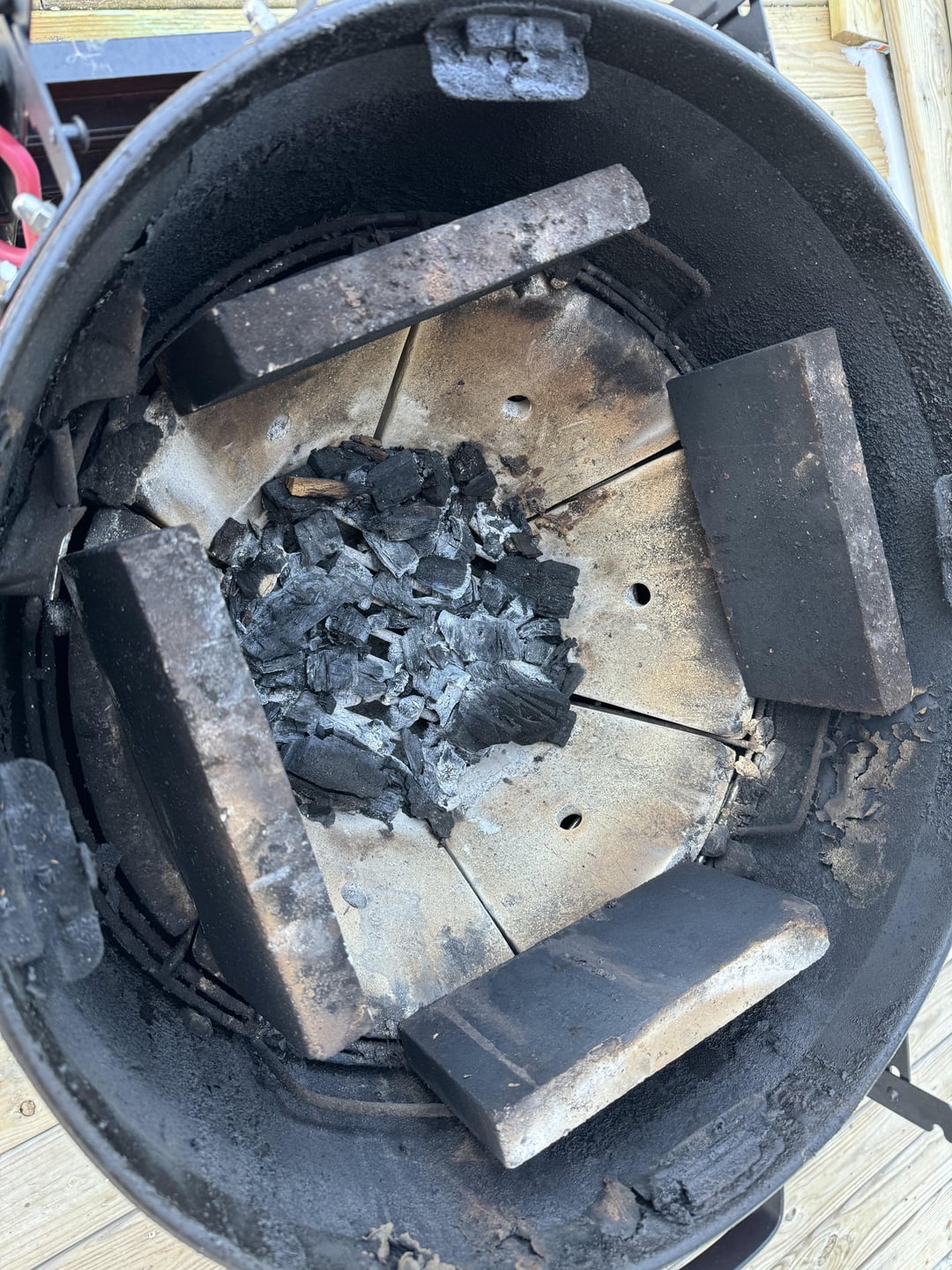 This is my set up for a water pan and some extra heat retention on a ...