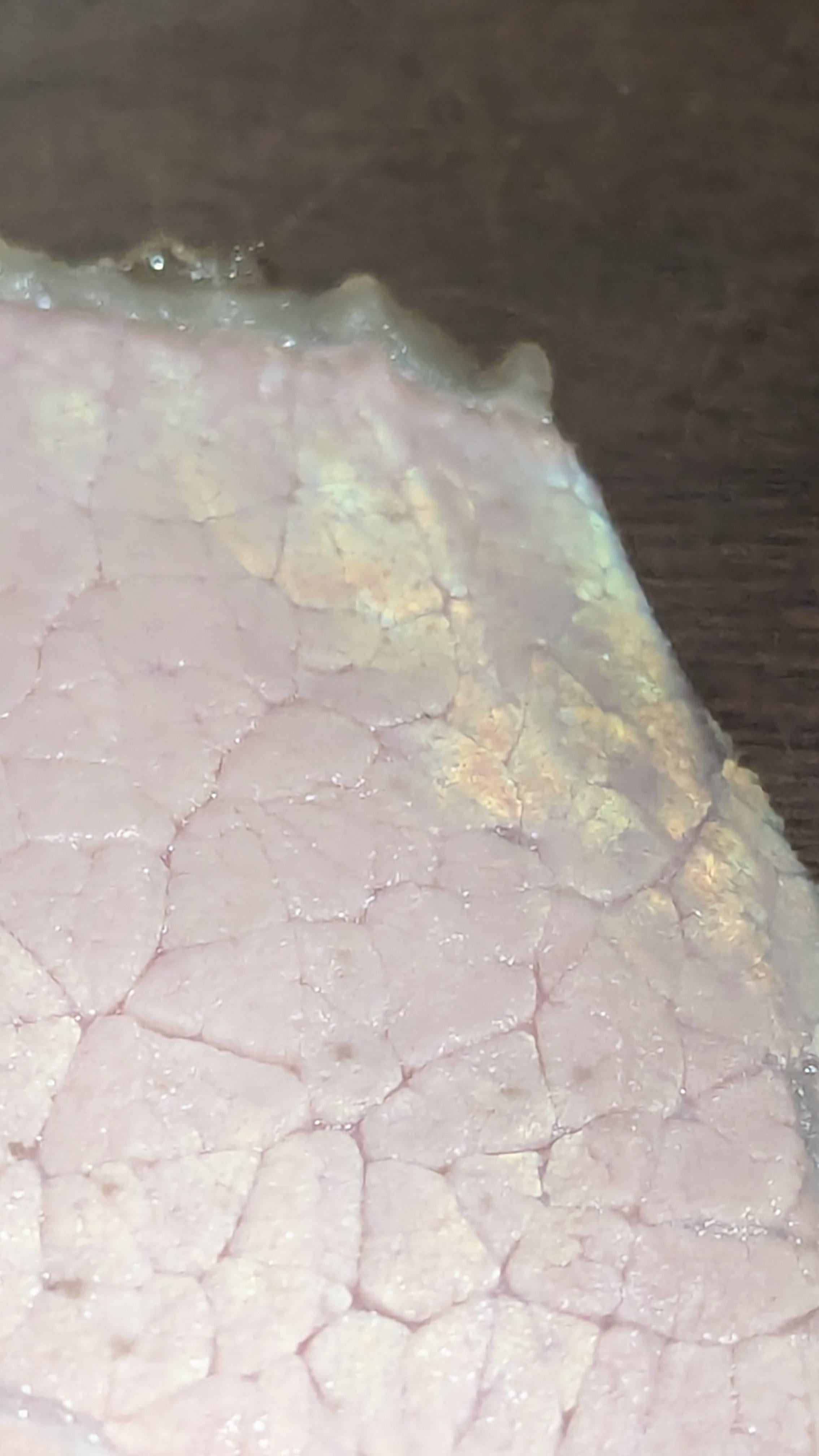 Eye of Round @ 131F for about 27H, Odd Coloring on initial slice ...