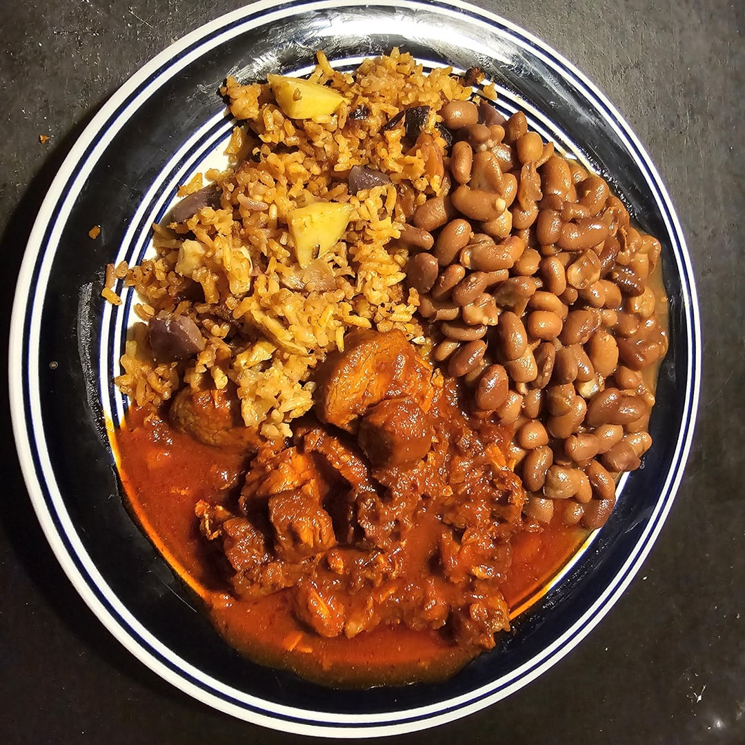Chile Colorado with Rice and Beans - Dining and Cooking