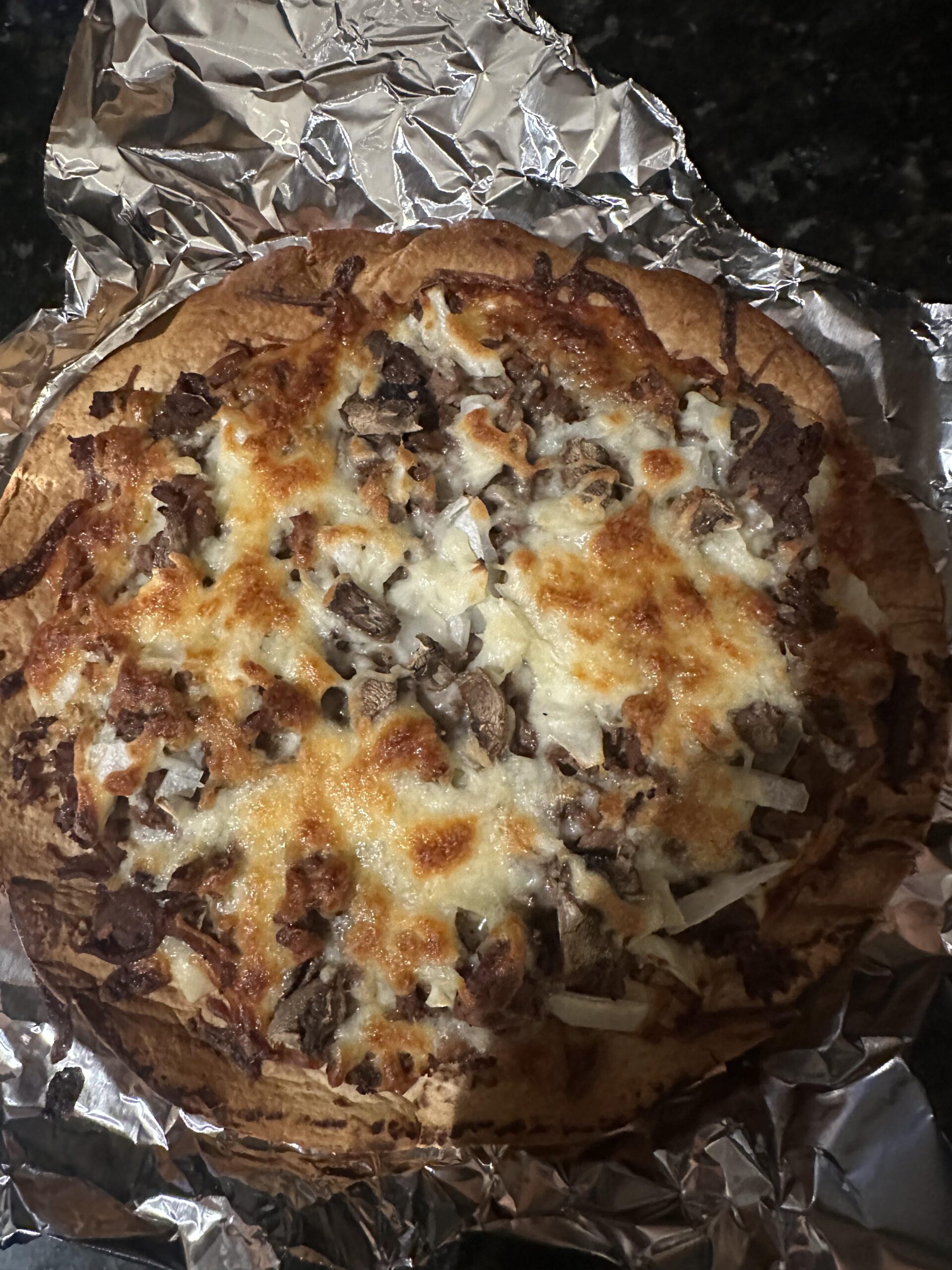 Cheeseteak "Pizza" - Dining and Cooking