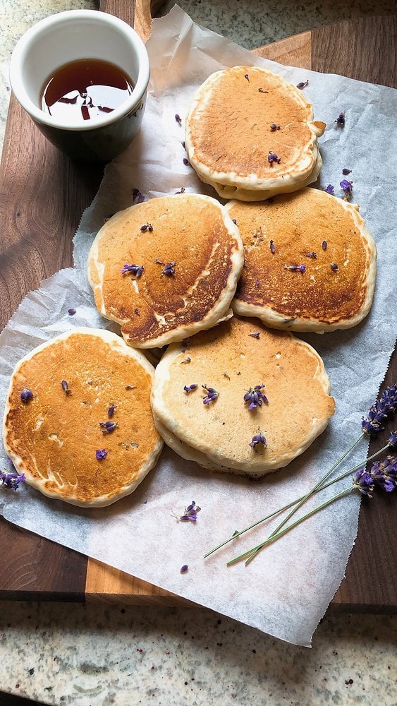 Fluffy Lemon Lavender Pancakes - Dining and Cooking