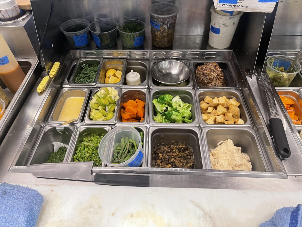 Pre service station set up - Dining and Cooking