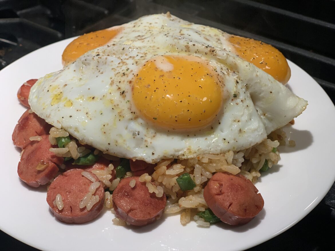 Hotdog Fried Rice - Dining and Cooking