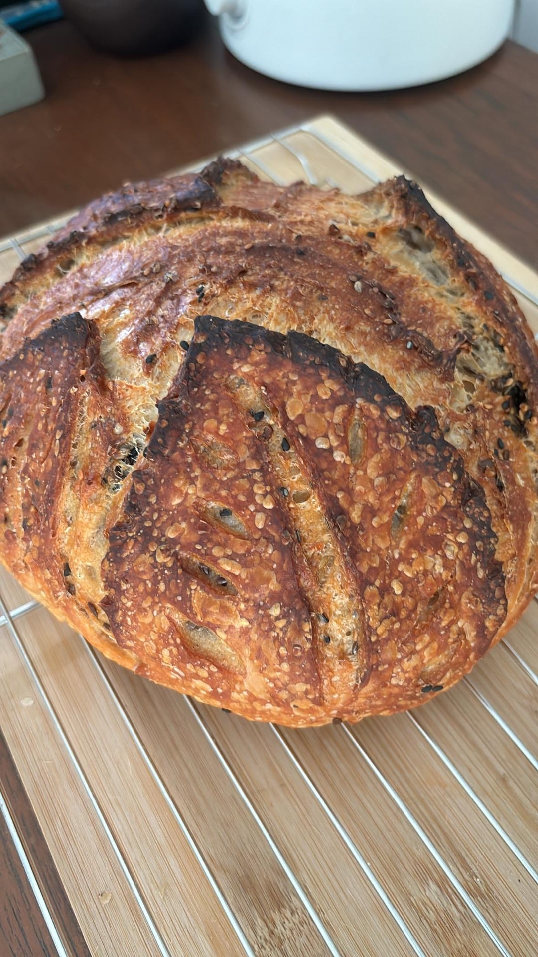 I have just learned to baked sourdough bread last month and this is ...