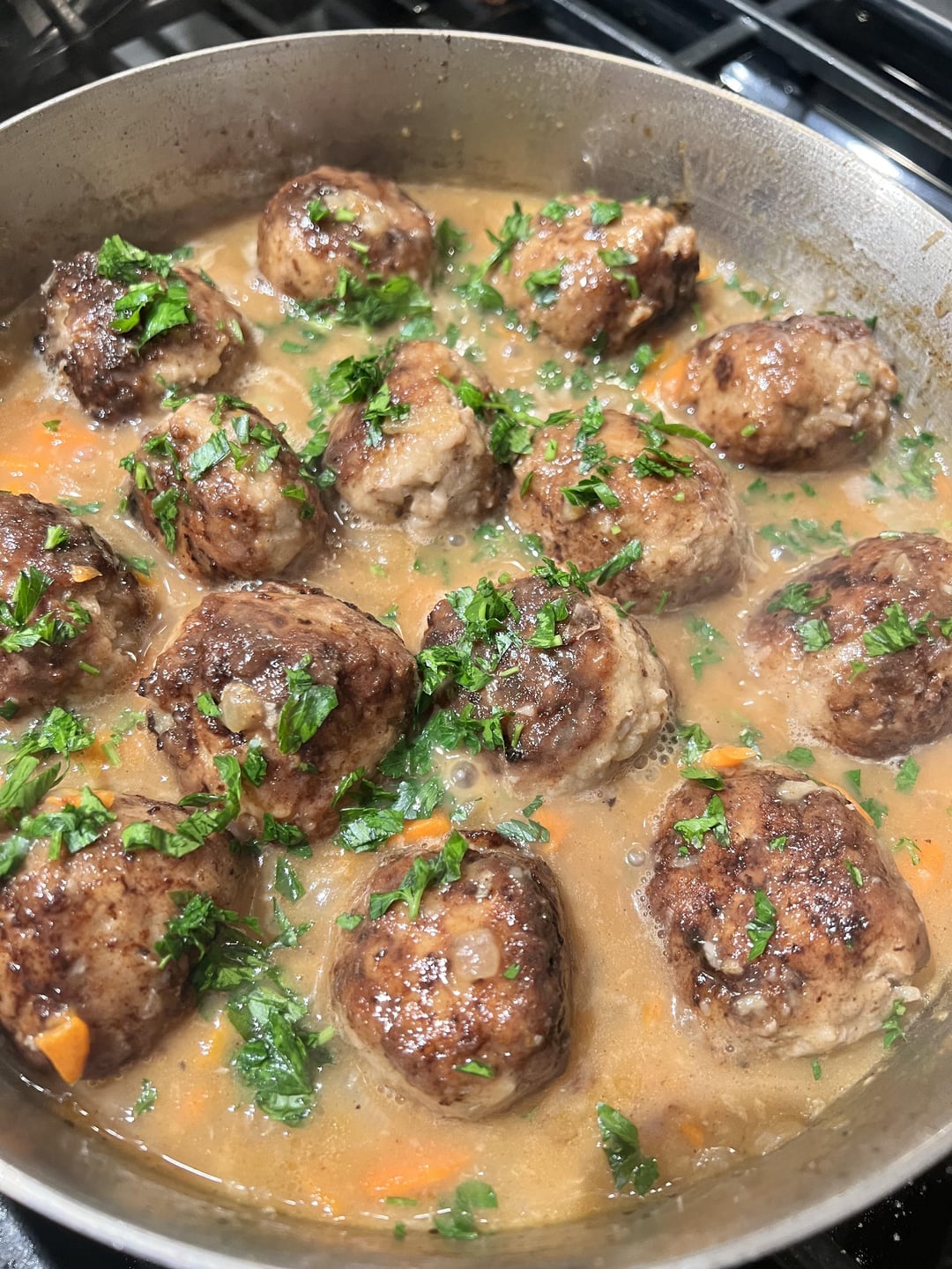 [homemade] porcupine meatballs in gravy (tefteli) - Dining and Cooking