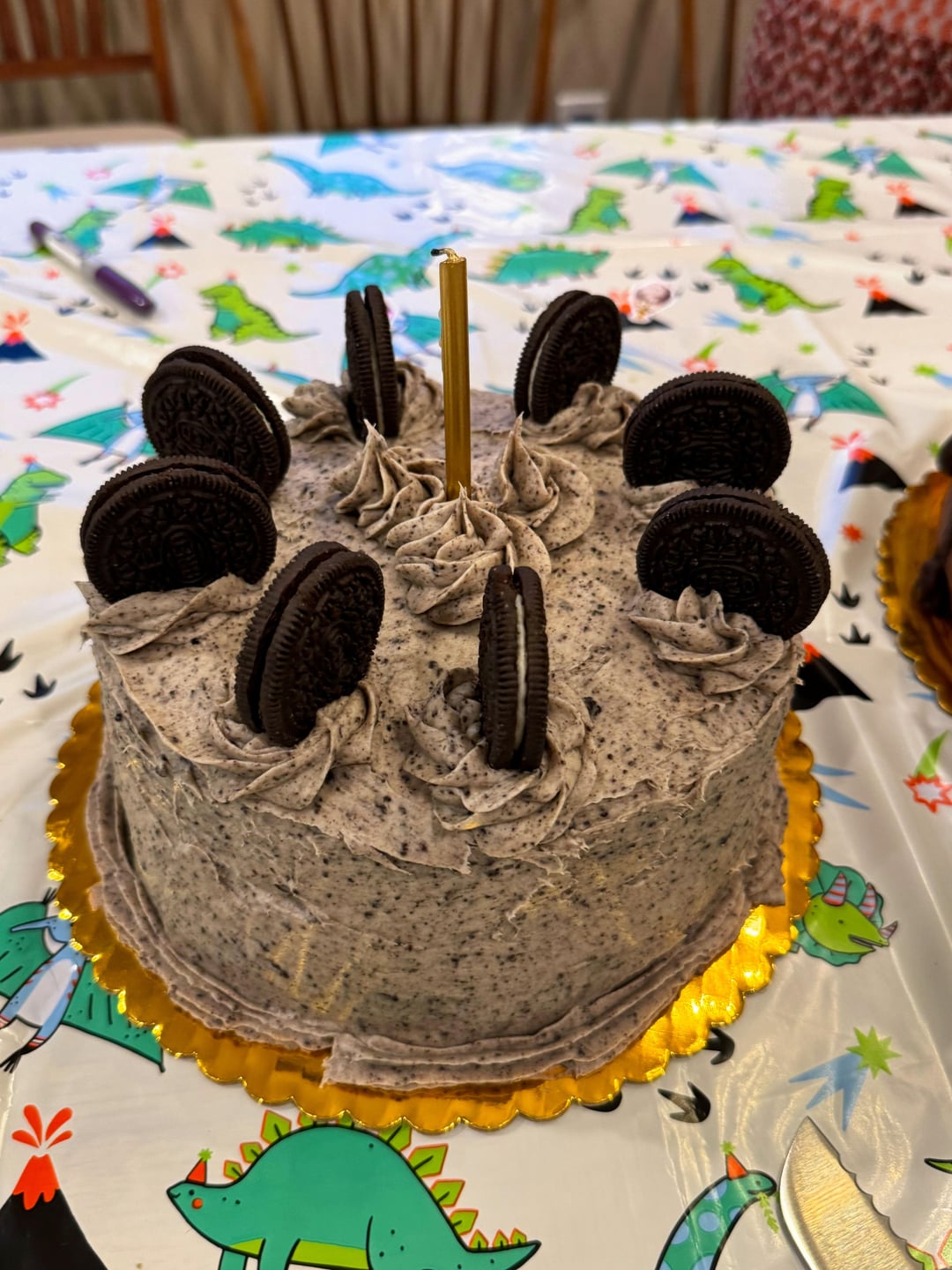 Nanas devils food cake made as an Oreo layer cake - Dining and Cooking