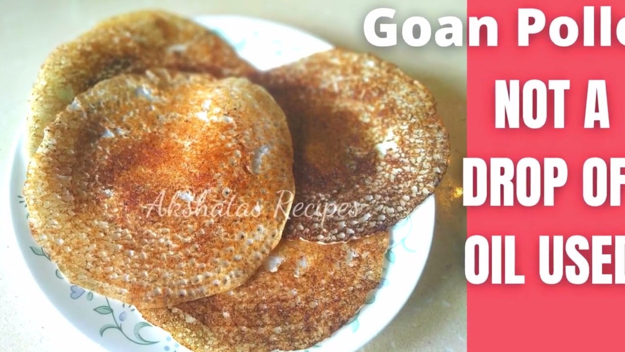 Goan Polle Recipe|No oil used|Eggless Teatime snack|Authentic Goan ...