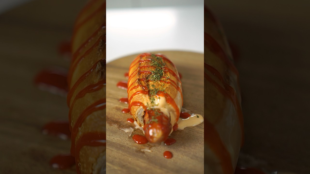 치즈 바게트 핫도그 Cheese Baguette Hot Dog ASMR - Dining and Cooking