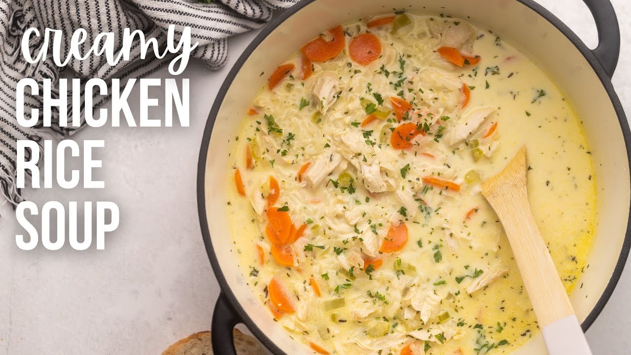 Creamy Chicken and Rice Soup l The Recipe Rebel - Dining and Cooking