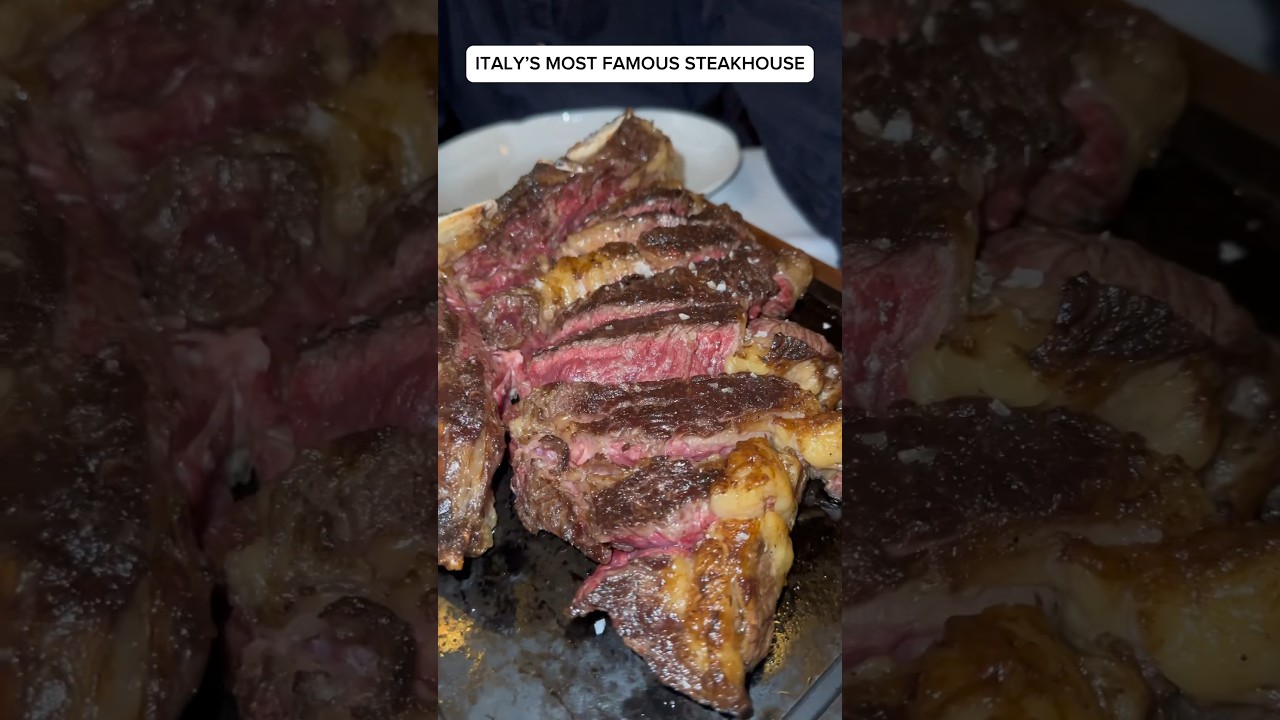 Italy’s most famous steakhouse #foodie #italy #steak #steakhouse #shorts - Dining and Cooking