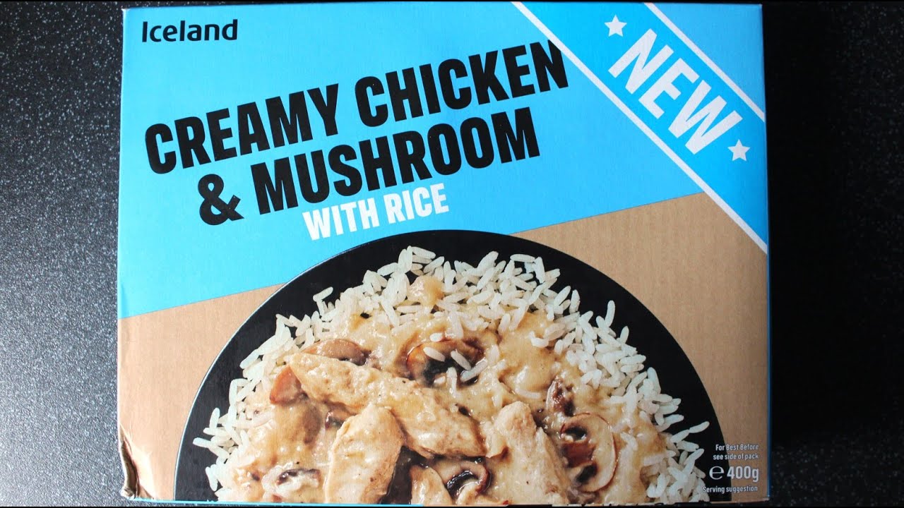 £1 ~CREAMY CHICKEN & MUSHROOM WITH RICE~ Iceland || 400g || New Value ...