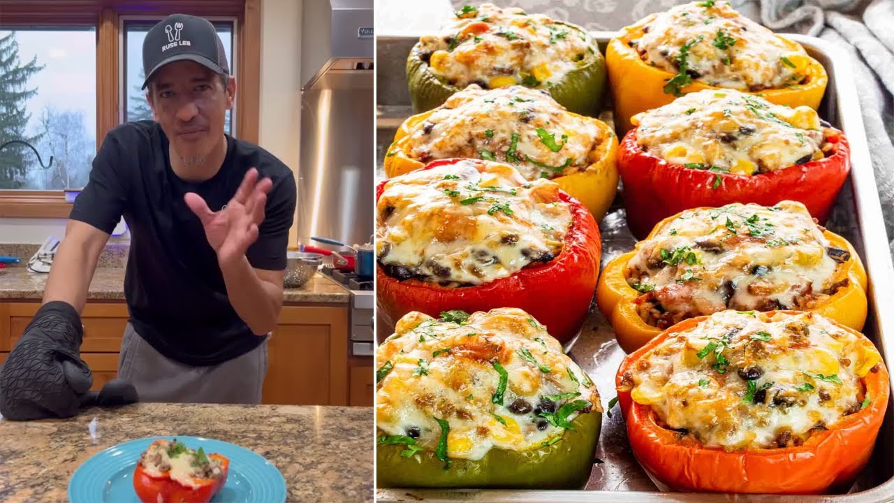 Easy Stuffed Peppers Recipe || Russ Lee Cooking 2024 - Dining and Cooking