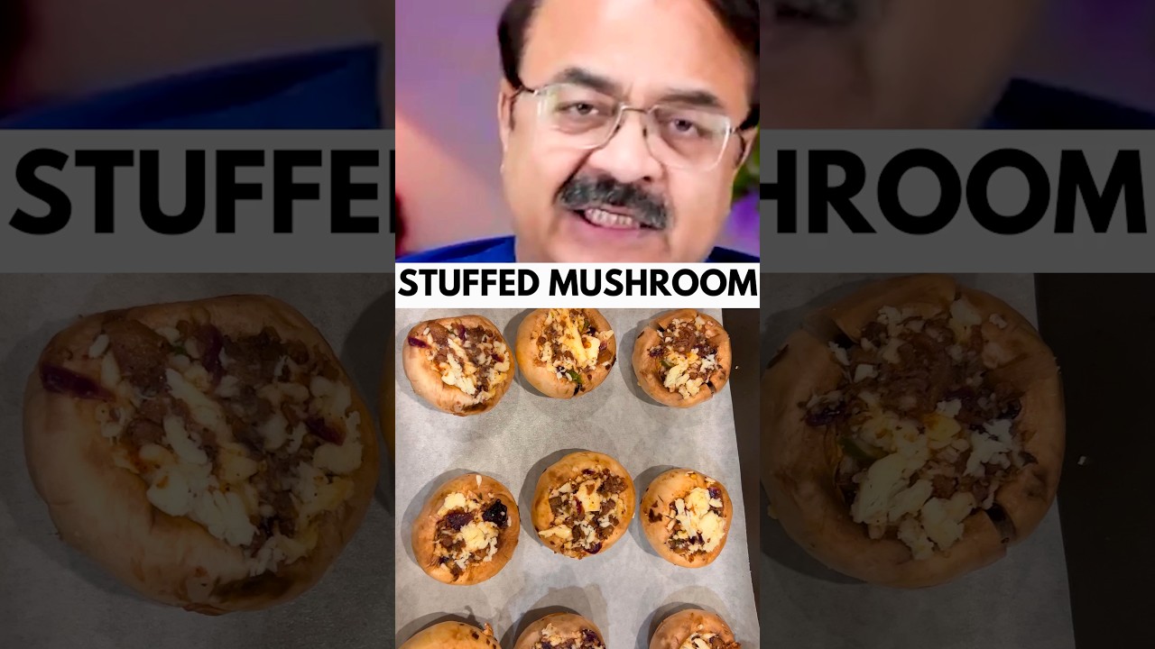 Stuffed Mushroom recipe | Health Benefits of Mushroom | Mushroom recipe ...
