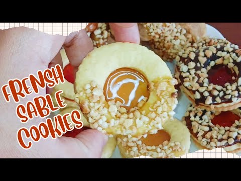 French Sable Cookies Recipe /صابلي العيد بالكراميل - Dining and Cooking