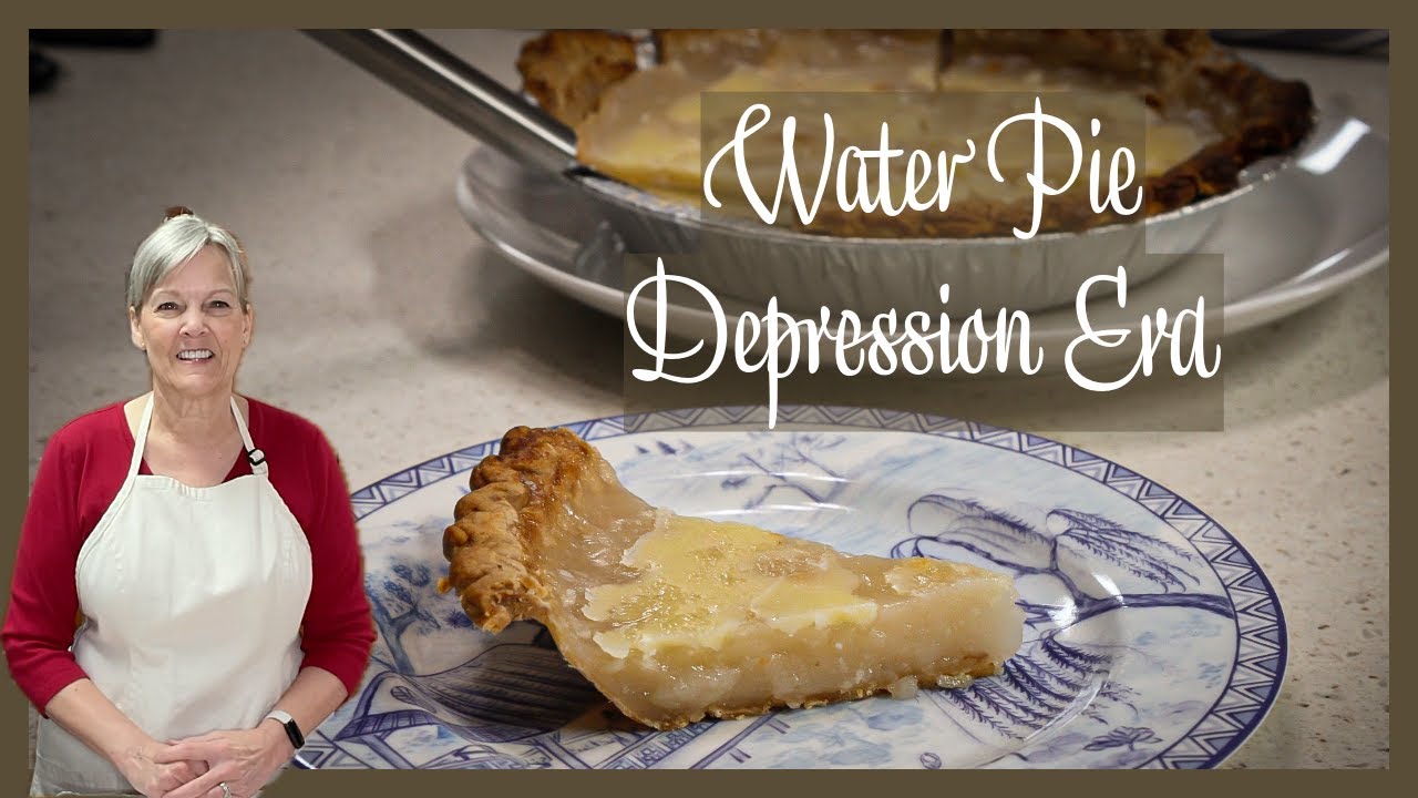 Water Pie - Depression Era - Dining and Cooking