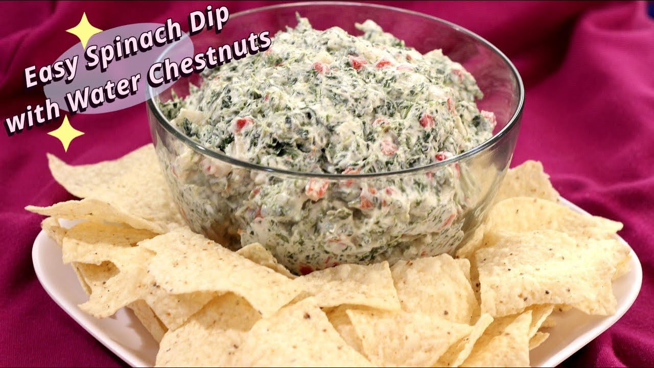Easy Spinach Dip With Water Chestnuts - Amy Lynn's Kitchen - Dining and ...
