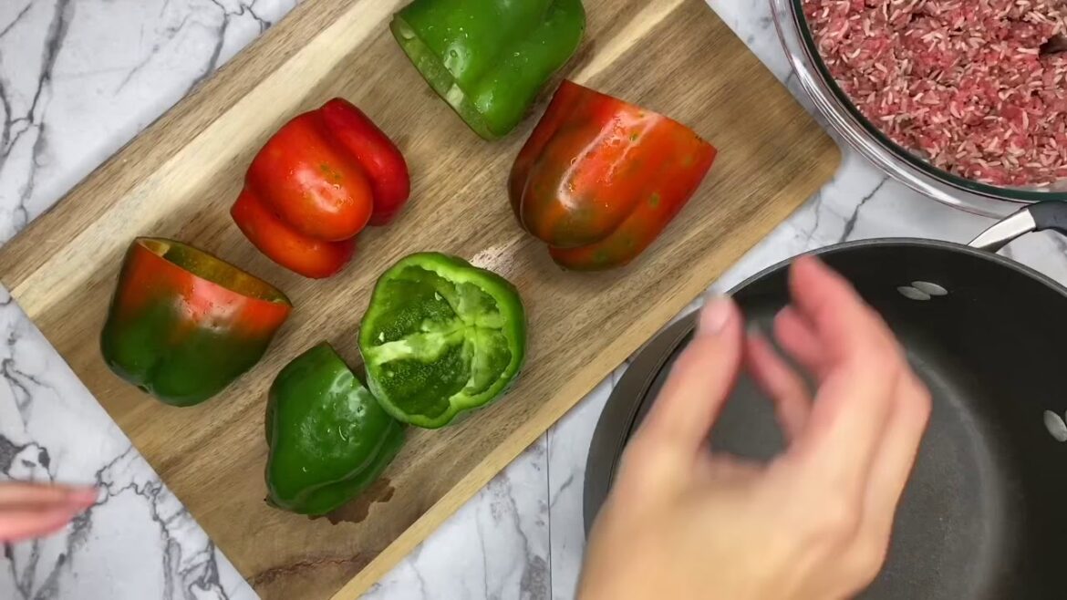 Lebanese Stuffed Peppers Recipe - A Pinch Of Adventure - Dining and Cooking