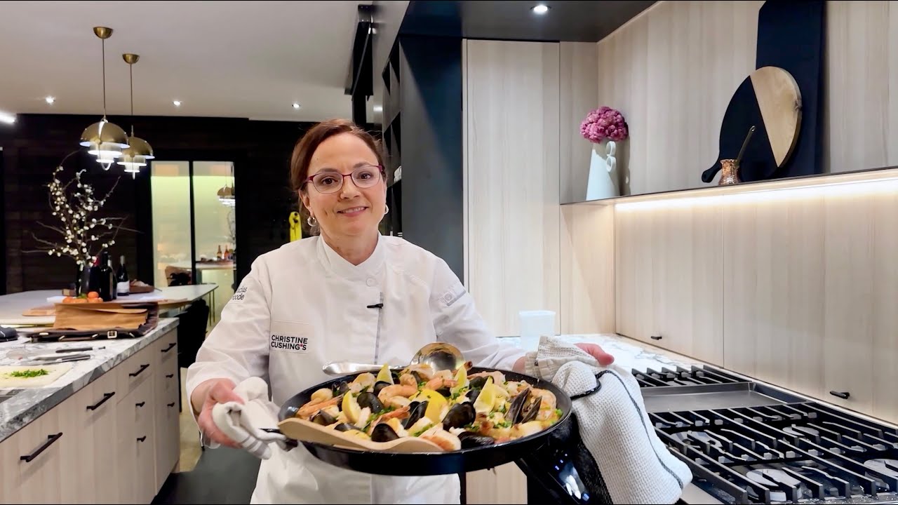 Special Paella Dinner Party Behind the Scenes| Christine Cushing ...
