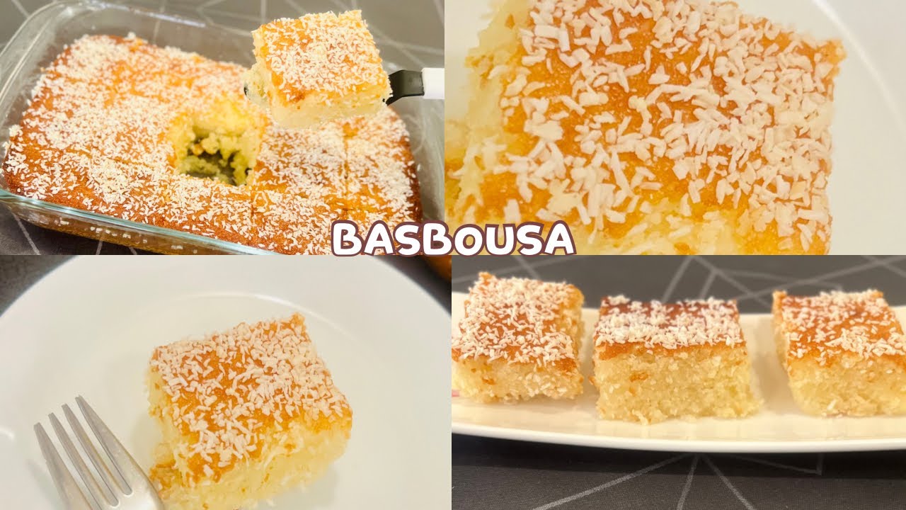I wish i tried this easy Arabic Sweet Basbousa recipe before | Easy ...
