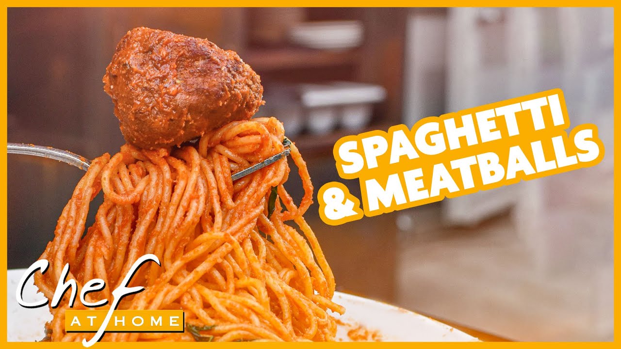 Spaghetti & Meatballs - Chef at Home (Full Episode) | Cooking Show with ...