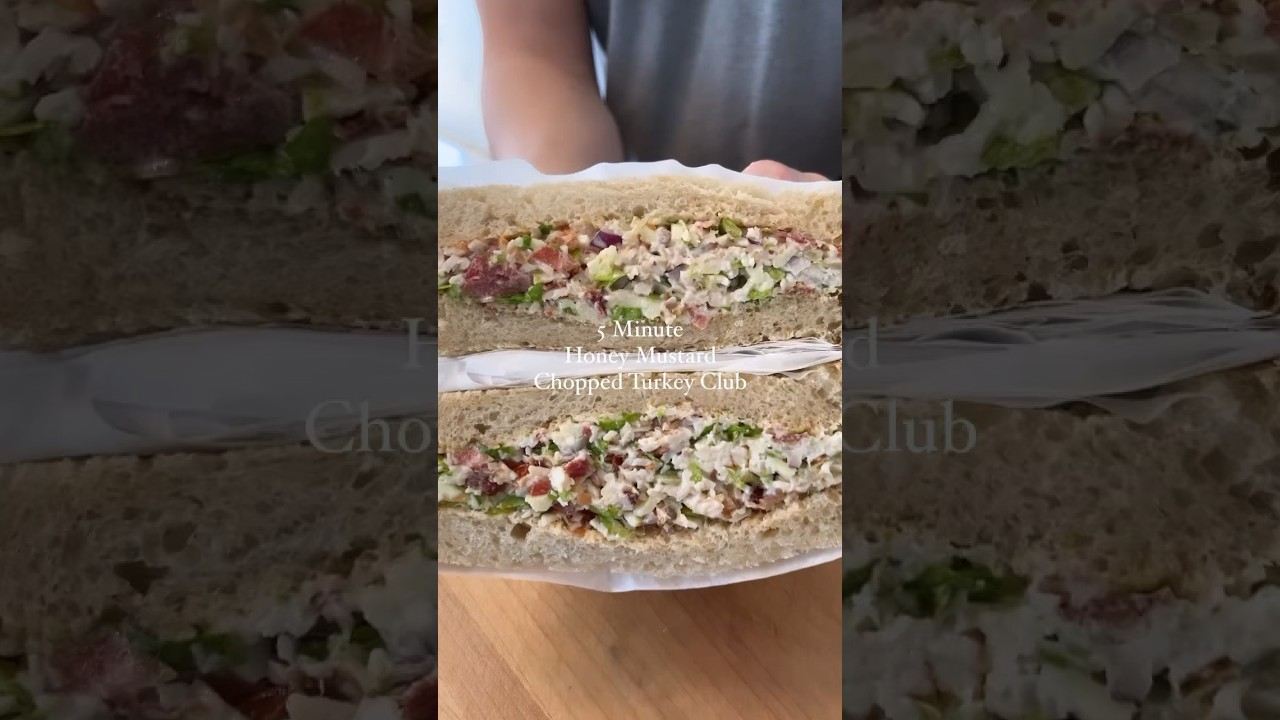 5 MINUTE HONEY MUSTARD CHOPPED TURKEY CLUB | @elliotts.kitchen - Dining ...