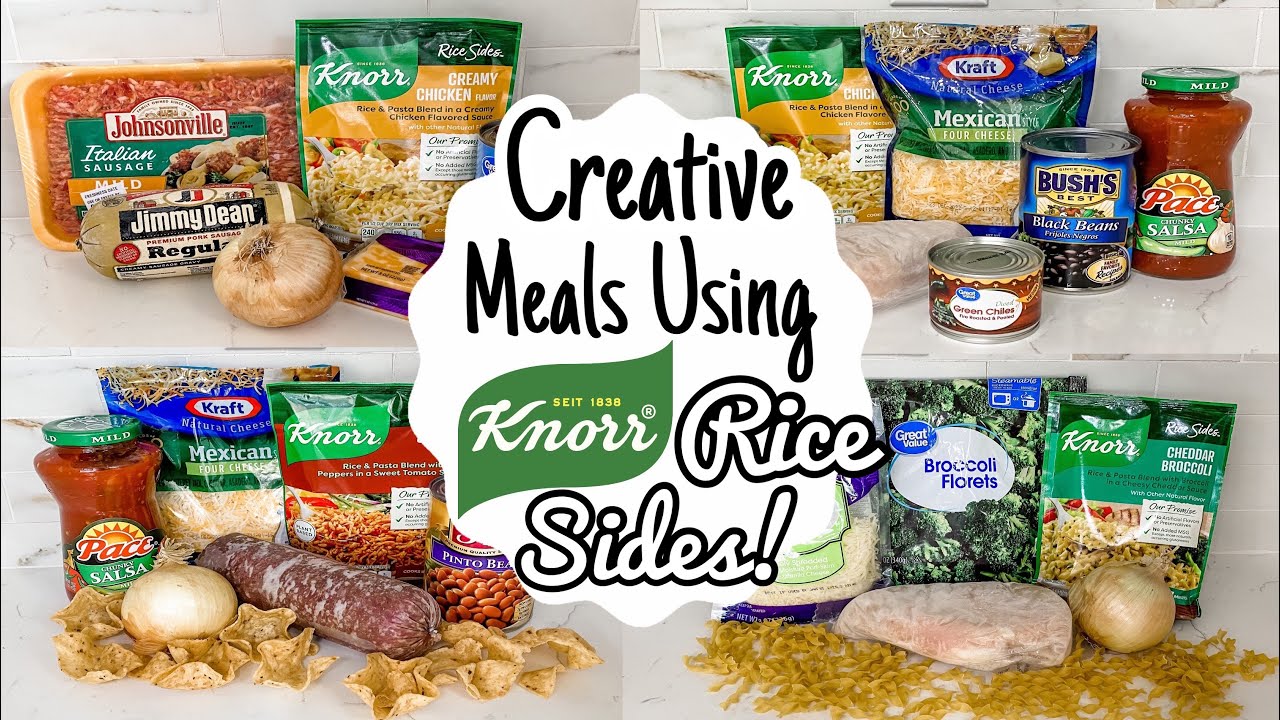 5 SHORTCUT Ingredient Dinner Recipes Using Knorr Rice | Tasty Cheap ...