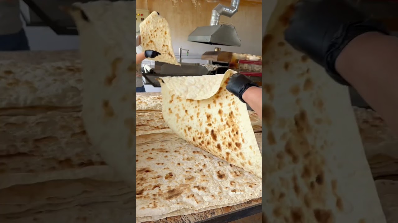 Armenian Lavash bread making - soft and crisp bread - Dining and Cooking