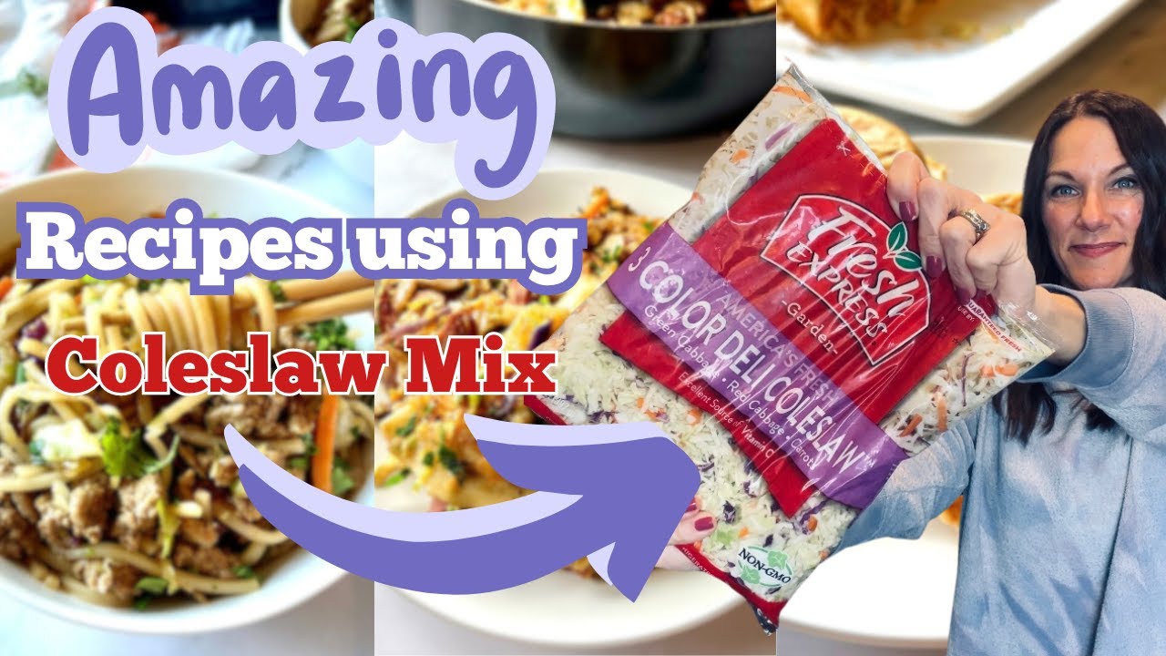 Awesome RECIPES using COLESLAW mix! | YOU will LOVE these! - Dining and ...