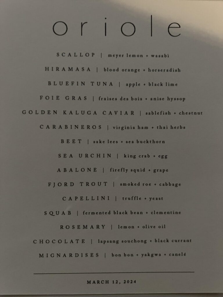 Oriole（**) - Dining and Cooking