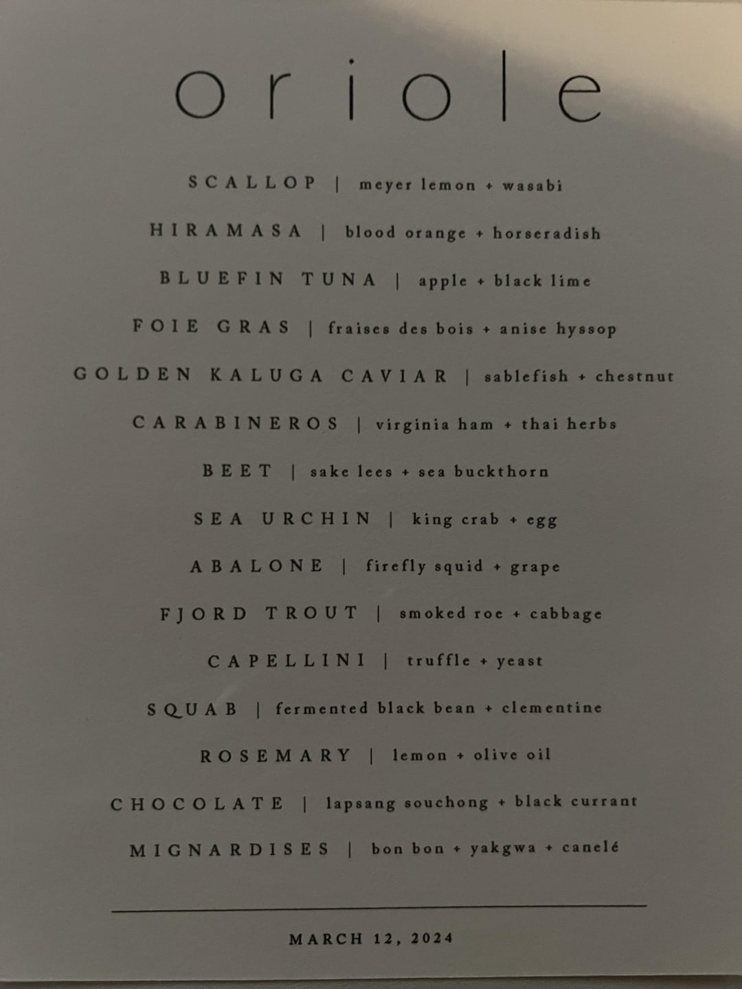 Oriole（**) - Dining and Cooking