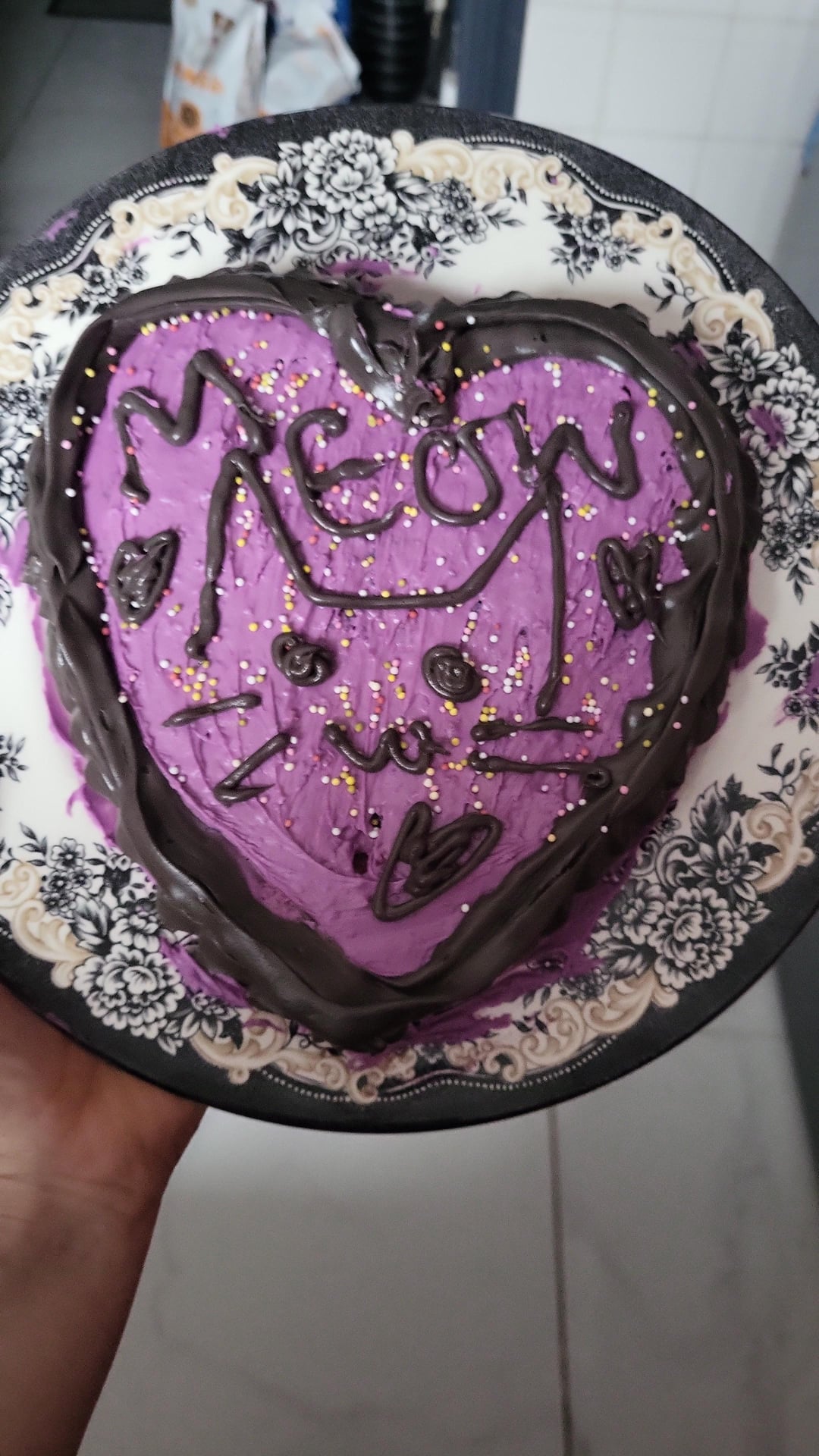 the absolutely horrendous looking cake I made - Dining and Cooking