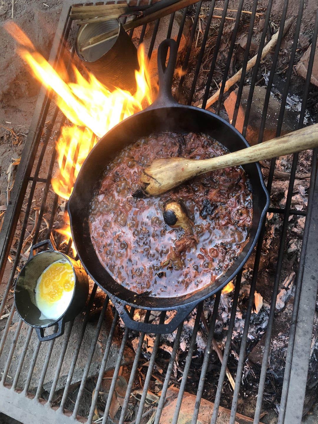 Had a rough day- made a bonfire pizza to lighten up the mood - Dining ...