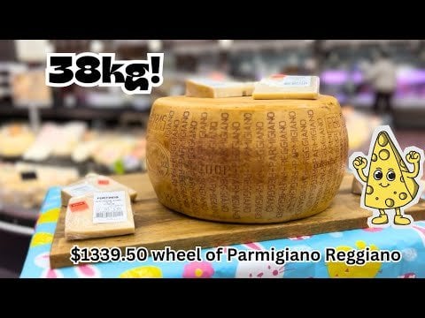 Cracking Open a 38kg Wheel of Parmigiano Cheese! | Cheese Lovers Unite ...