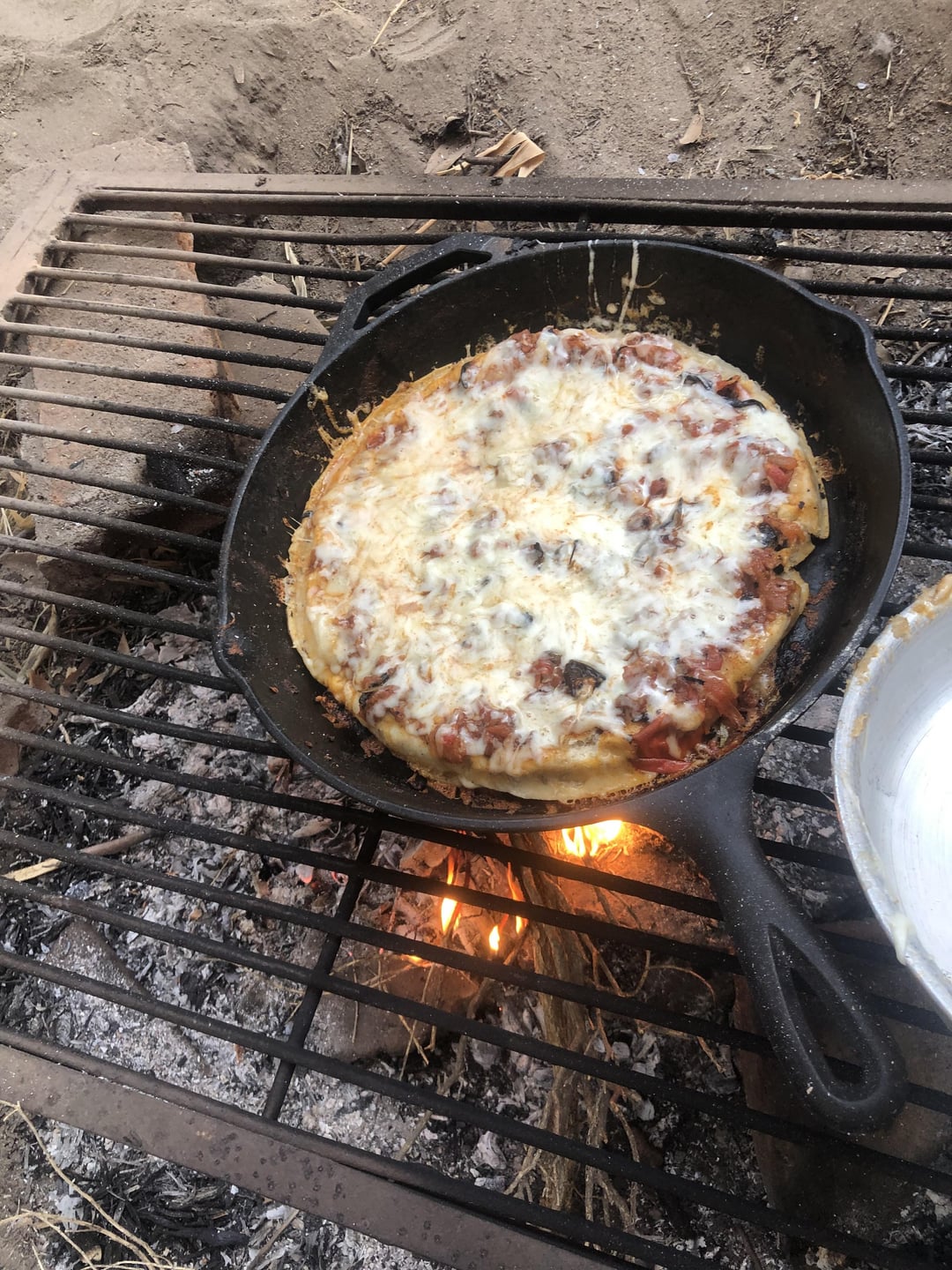 Had a rough day- made a bonfire pizza to lighten up the mood - Dining ...