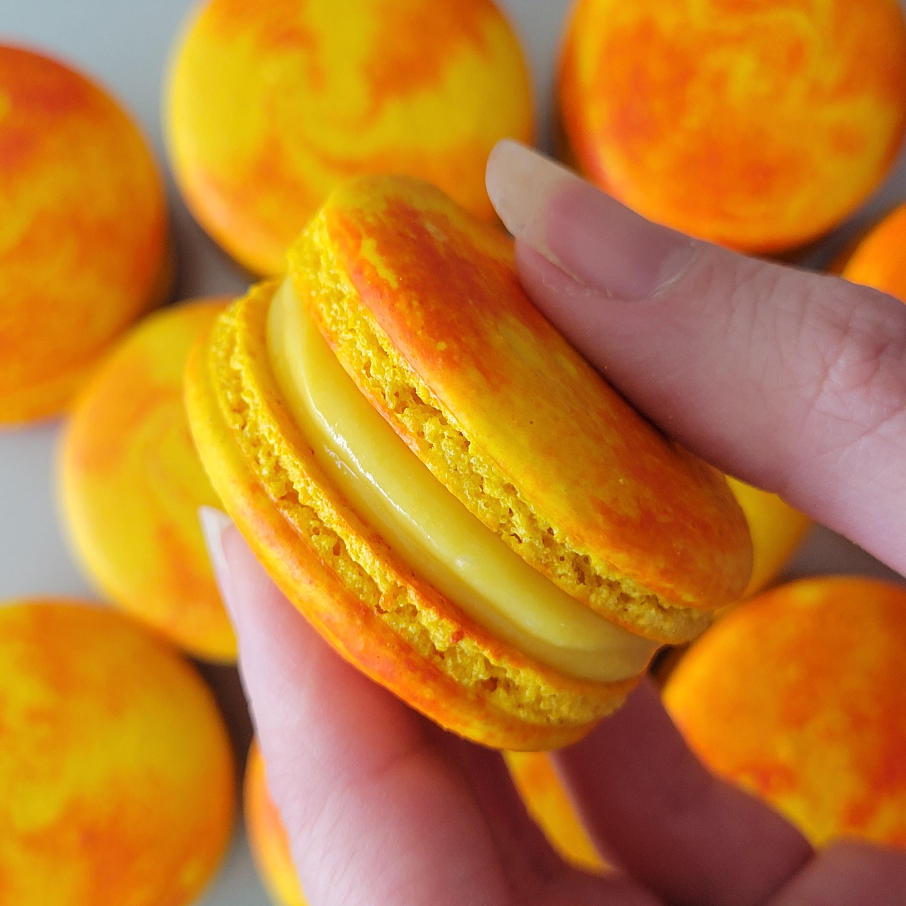 Mango Macarons - Dining and Cooking