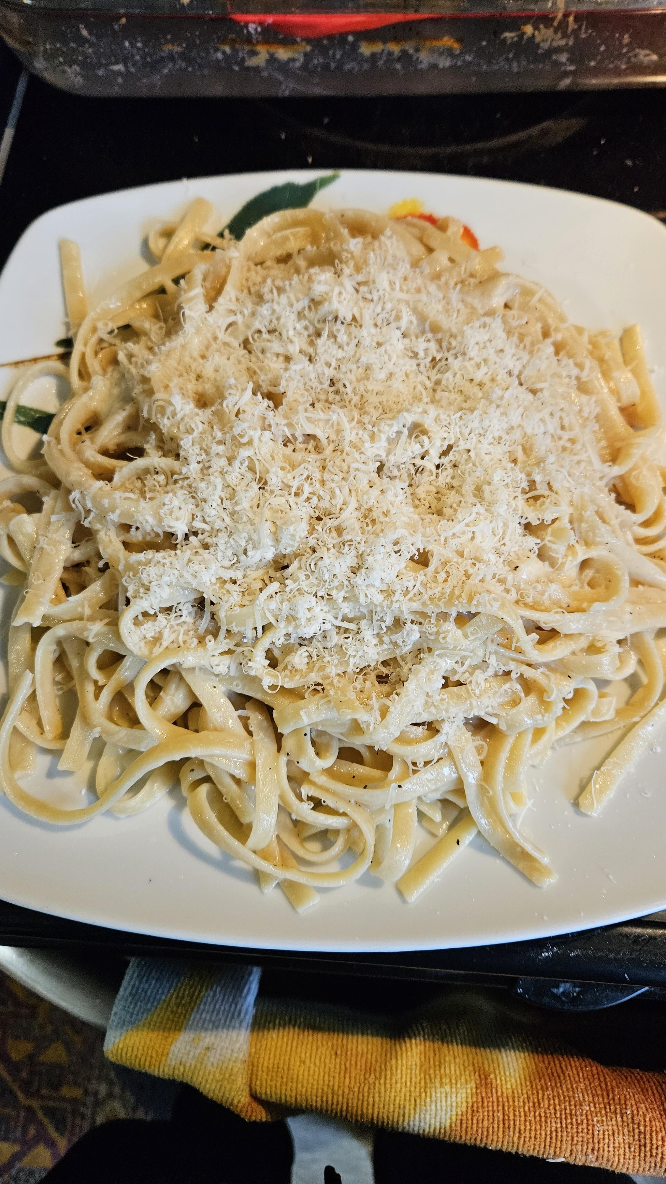 authentic italian fettuccine alfredo (fettuccine al burro). one of the ...