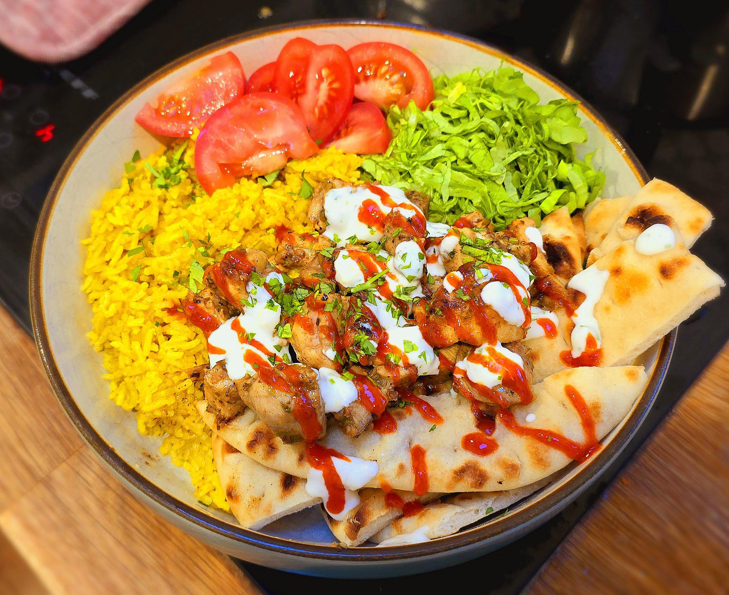 Serious Eats' Halal Cart Chicken with Golden Rice and "White Sauce ...