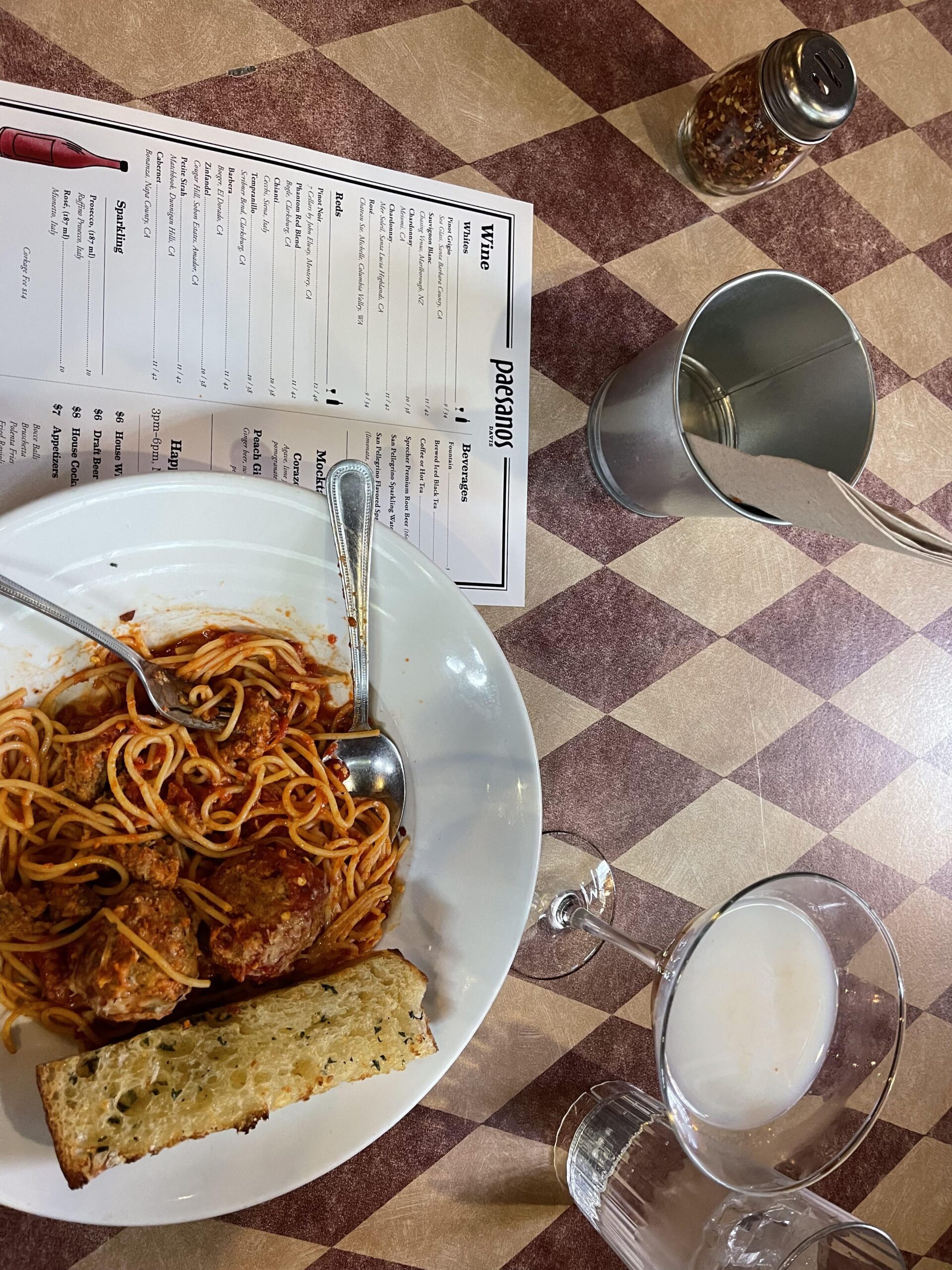 Classic spaghetti & meatballs at my favorite local Italian spot ️ ...