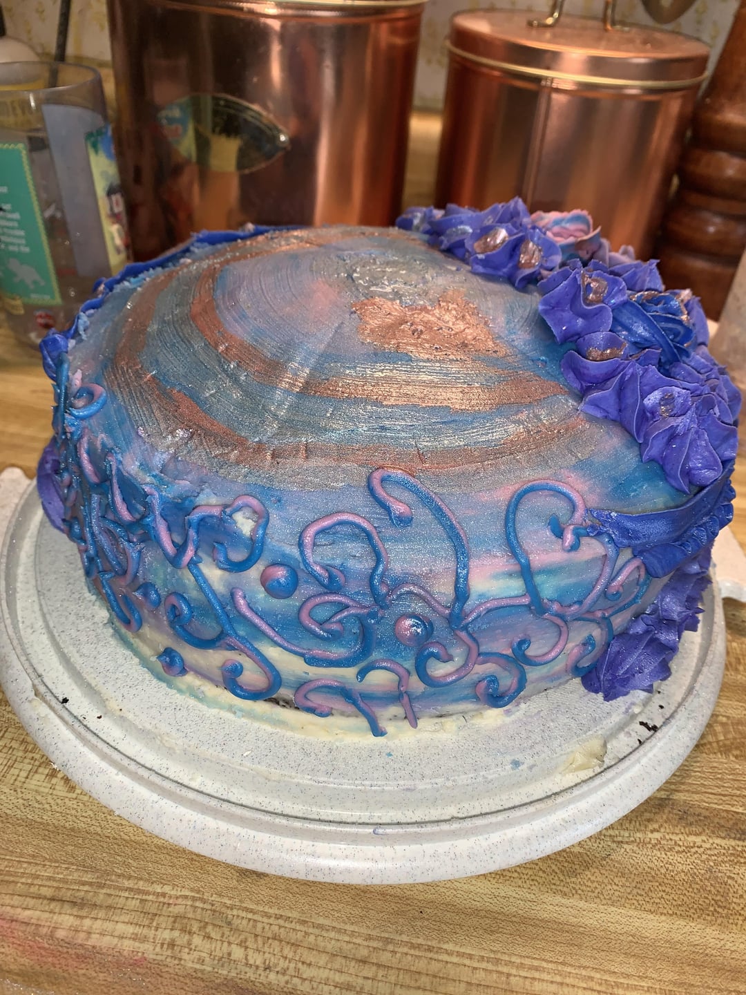 When you share a birthday with the eclipse, the cake must be galaxy ...