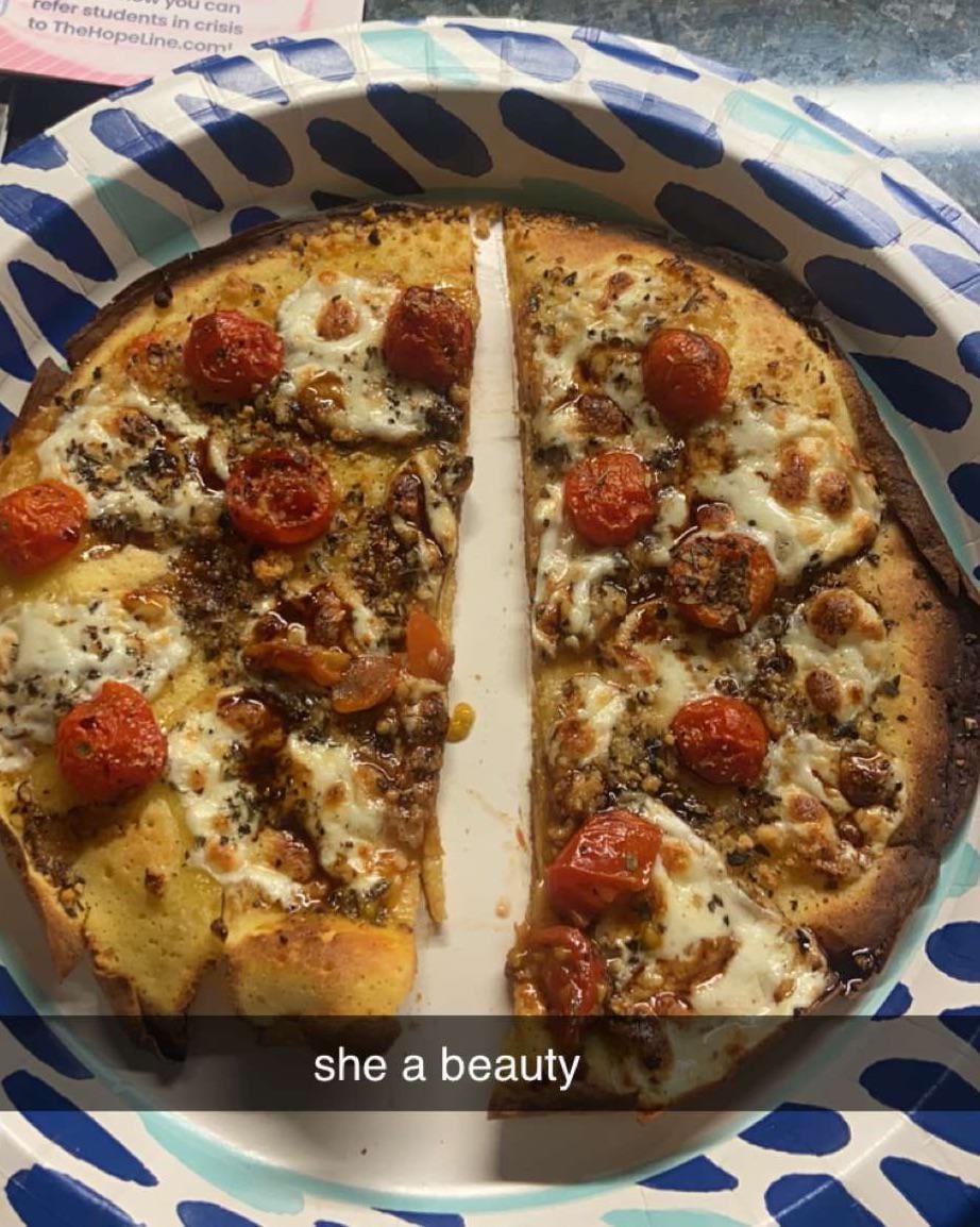 crepe made from scratch used as pizza crust for margarita ! - Dining ...